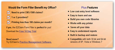 EZClaim Announces New Simple CMS-1500 Form Filler Billing Software ...